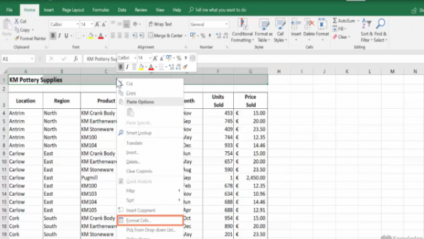 Excel Tip – Centre Across Selection | Knowledge Market