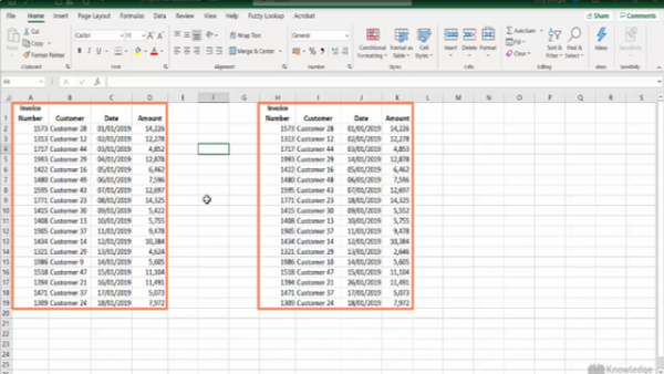 Excel Tip – Quickly Compare Two Datasets | Knowledge Market