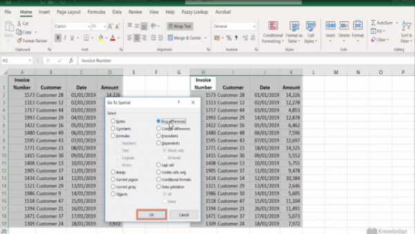 Excel Tip – Quickly Compare Two Datasets | Knowledge Market