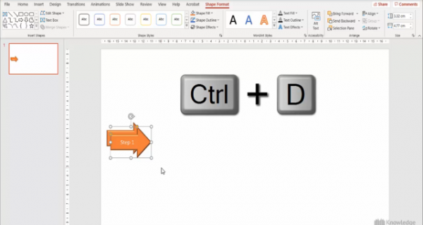 PowerPoint Tip – Quickly Create Duplicate Shapes | Knowledge Market