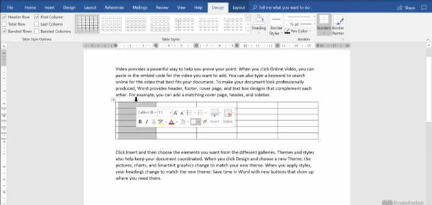 Word Tip – Quickly Number a Column in a Table | Knowledge Market