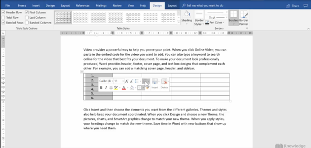 Word Tip – Quickly Number a Column in a Table | Knowledge Market
